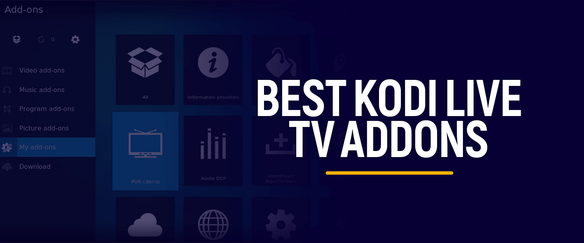 Complementos de TV en vivo de Kodi para 2025: vea TV en vivo en Kodi