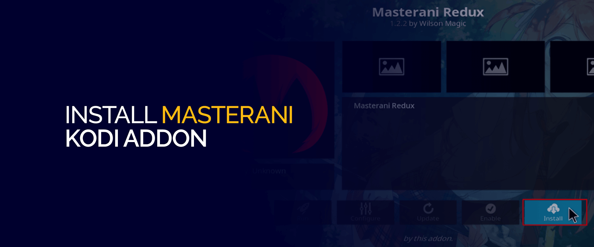 Cómo instalar el complemento Masterani Kodi en Kodi Matrix 19.3
